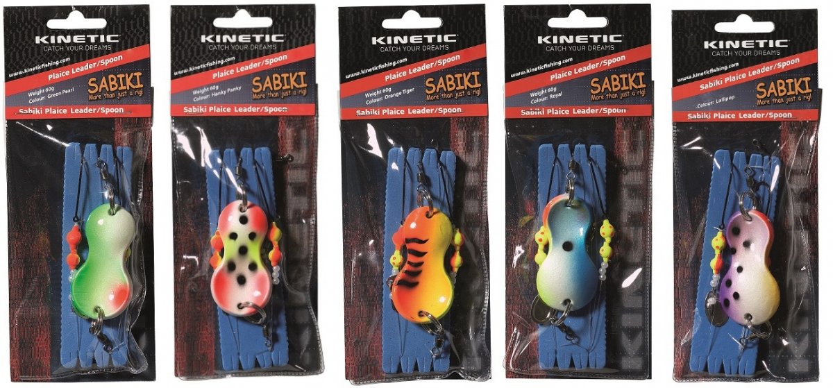 Kinetic Sabiki Plaice Leader Spoon 60g - Fladfiskeforfang - Fluer.dk