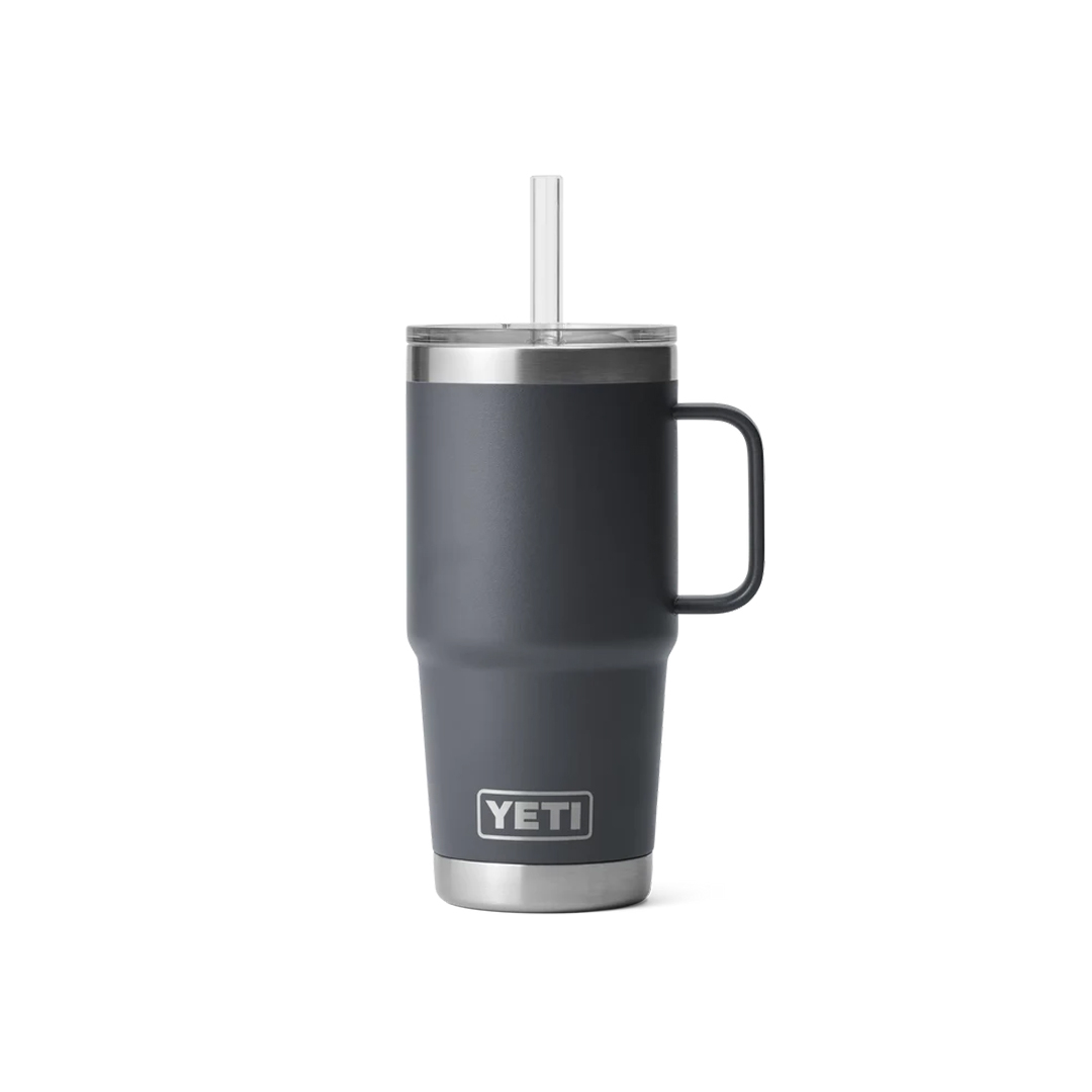 YETI Rambler Straw Mug 739ml Charcoal | Køb hos Fluer.dk